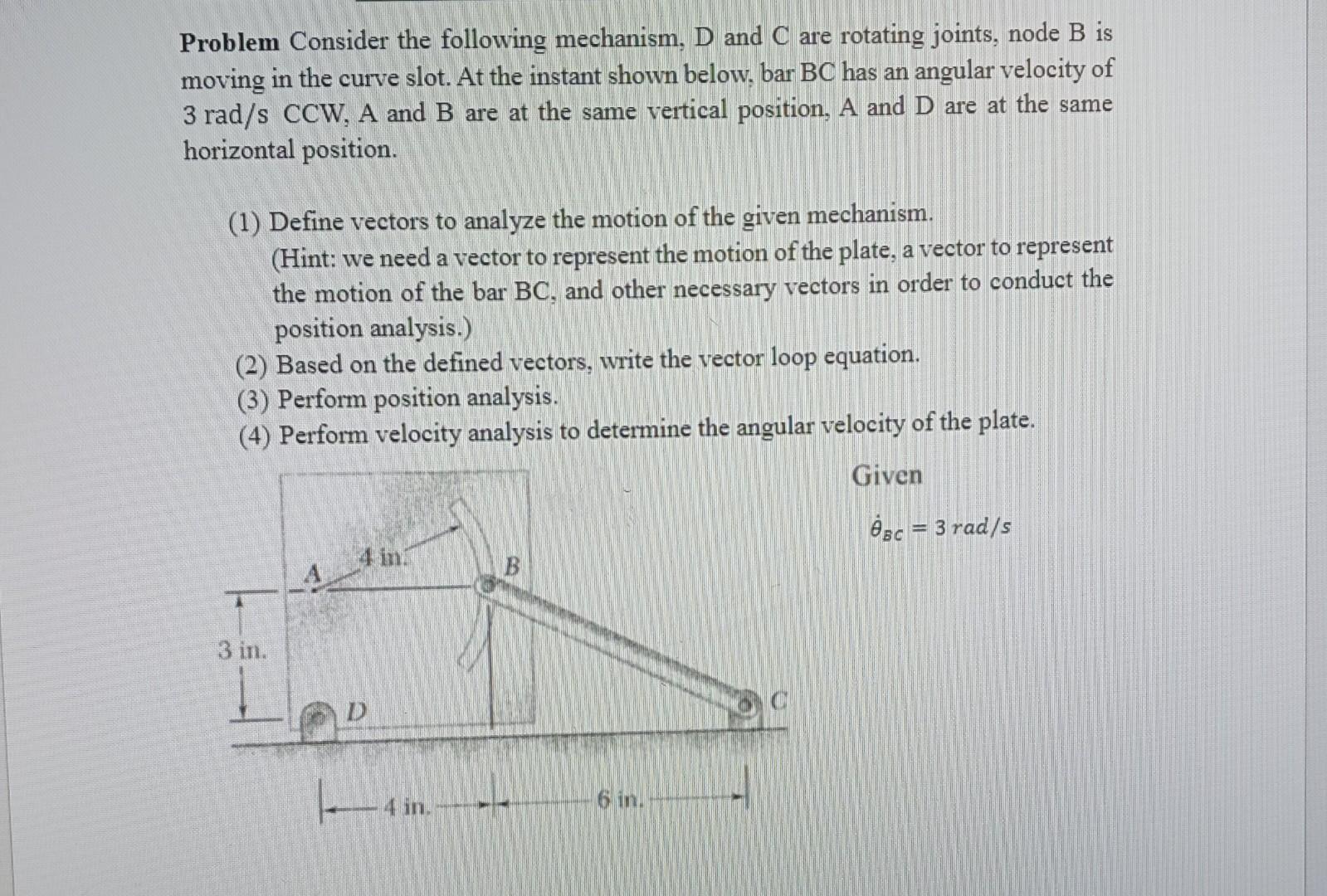 Solved Problem Consider the following mechanism, D and C are | Chegg.com