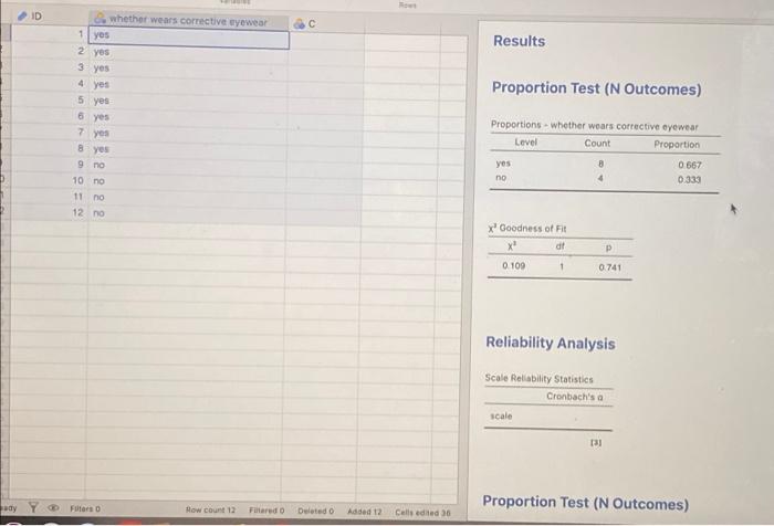 Solved how would yoy write an Apa style results section for | Chegg.com