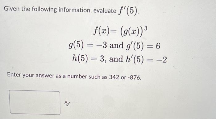 Solved Differentiate the following function. y=1+2x A) | Chegg.com