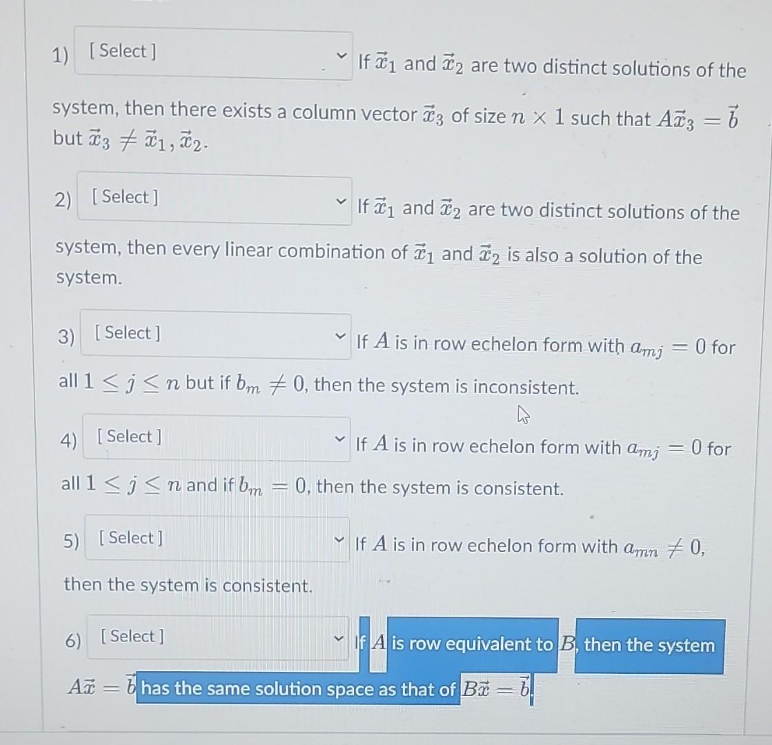Solved Let Ax=b be a linear system, where | Chegg.com