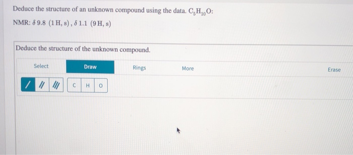 Solved Deduce the structure of an unknown compound using the | Chegg.com