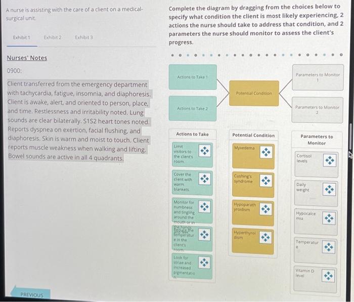 A nurse is assisting with the care of a client on a | Chegg.com