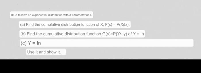 Solved (a) Find the cumulative distribution function of | Chegg.com