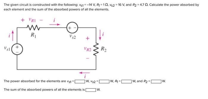 Solved The given circuit is constructed with the following: | Chegg.com
