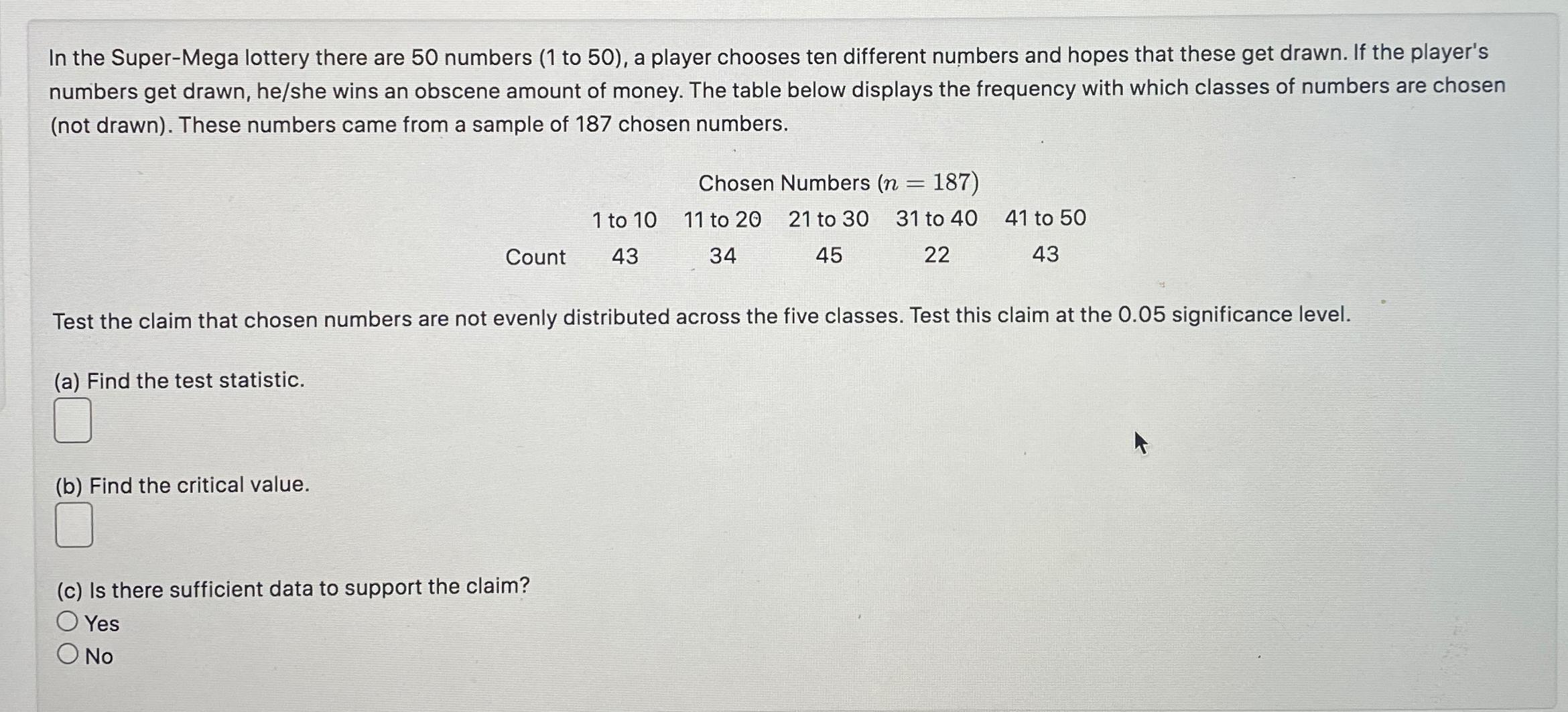 Solved In the Super-Mega lottery there are 50 ﻿numbers ( 1 | Chegg.com