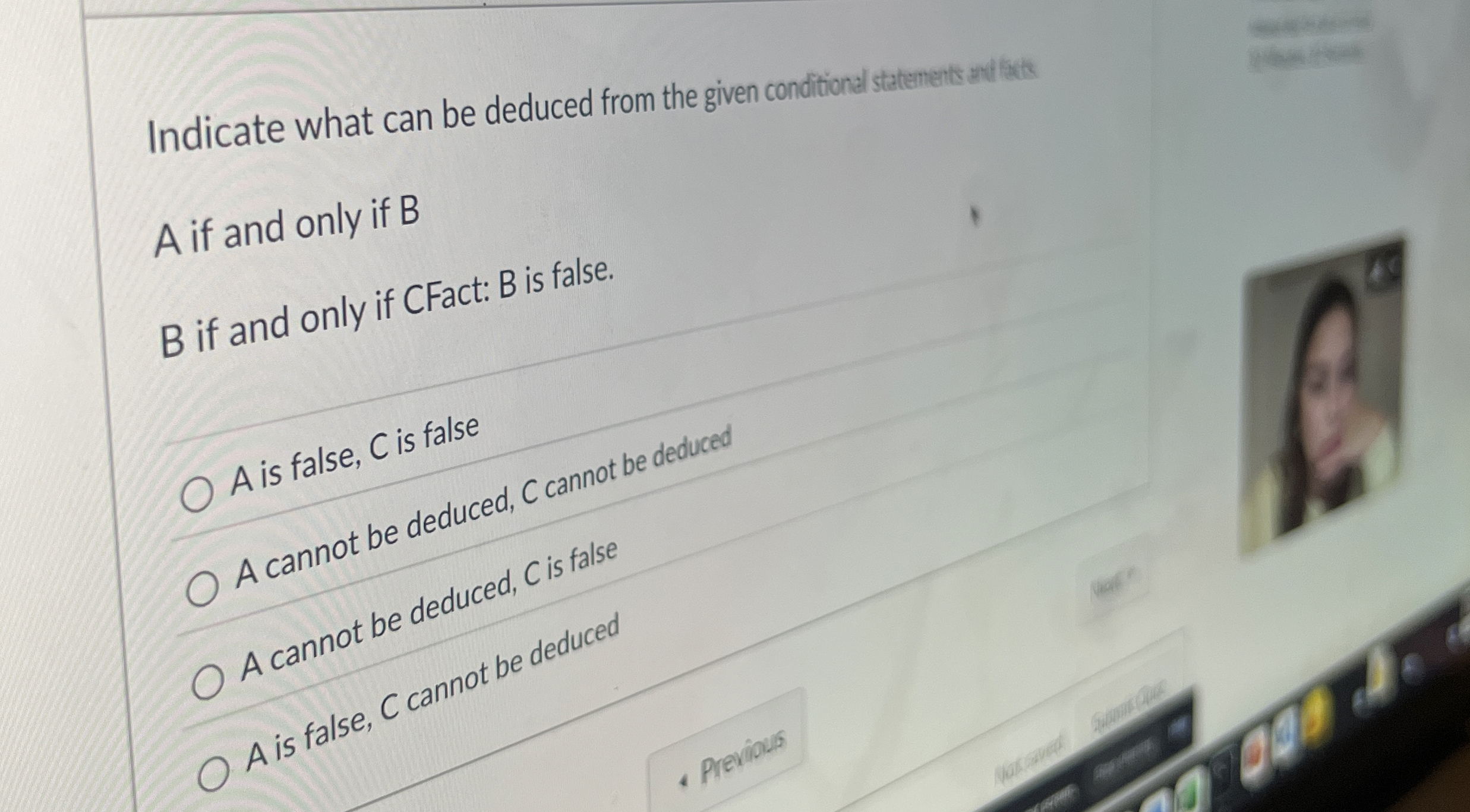 Solved Indicate what can be deduced from the given | Chegg.com