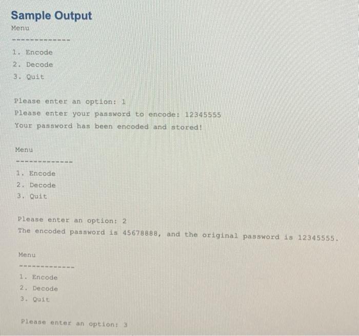Solved how do i fix my code so that it run and prints like | Chegg.com