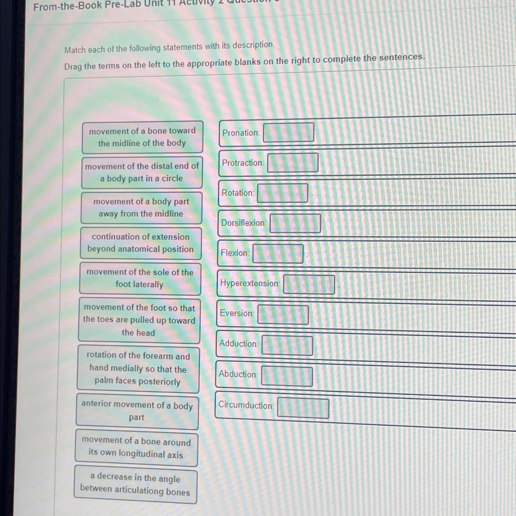 Solved From-the-Book Pre-Lab Unit 11 ﻿Activity 2 ﻿Question | Chegg.com