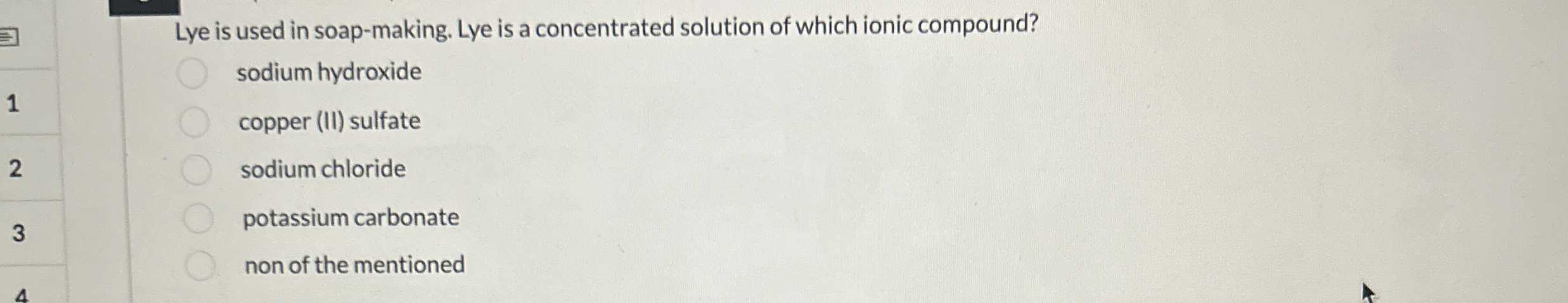 High Quality SOLUTION Lye is used in soap-making. Lye is a concentrated ...