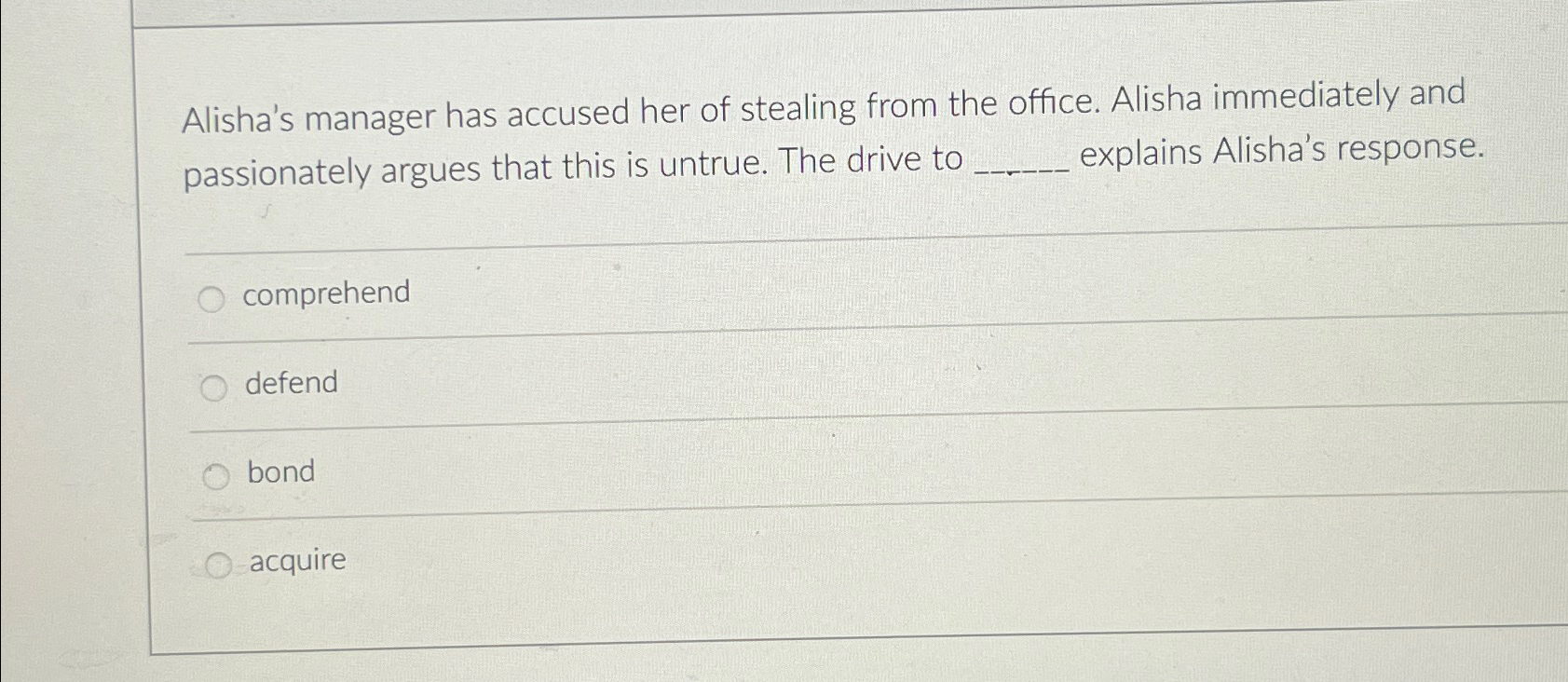 Solved Alisha's manager has accused her of stealing from the | Chegg.com