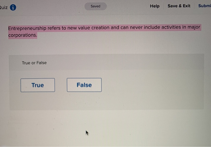 Solved Ruiz 0 Saved Help Save & Exit Subm Entrepreneurship | Chegg.com Solved Ruiz 0 Saved Help Save & Exit Subm Entrepreneurship | Chegg.com