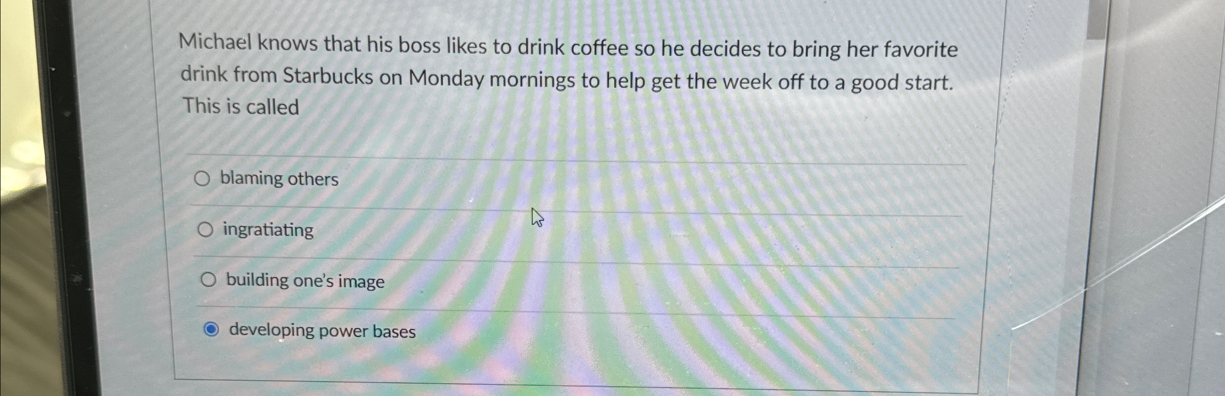 Solved Michael knows that his boss likes to drink coffee so | Chegg.com