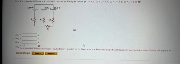 Solved (1) \begin{tabular}{l|l} ΔV1= & v \\ ΔV2= & v \\ ΔV3= | Chegg.com