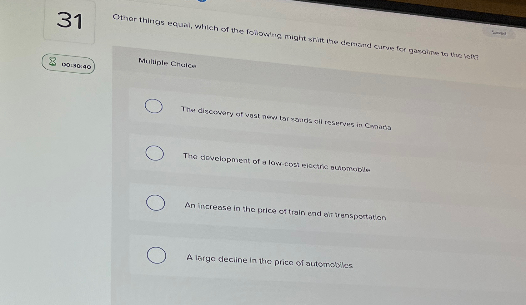 Solved 31Other things equal, which of the following might | Chegg.com