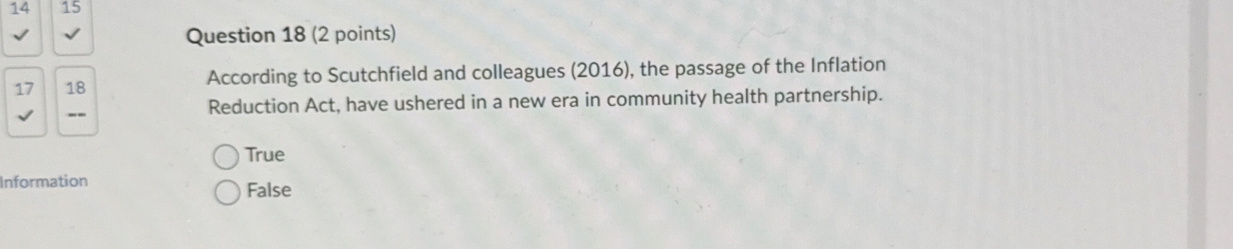 Solved Question 18 (2 ﻿points)According to Scutchfield and | Chegg.com