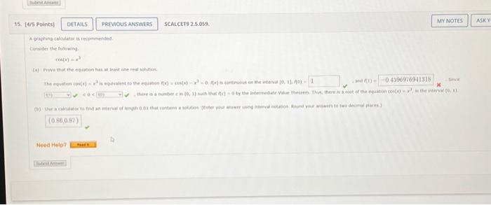 Solved Submit Answer 15. [4/5 Points] DETAILS A graphing | Chegg.com