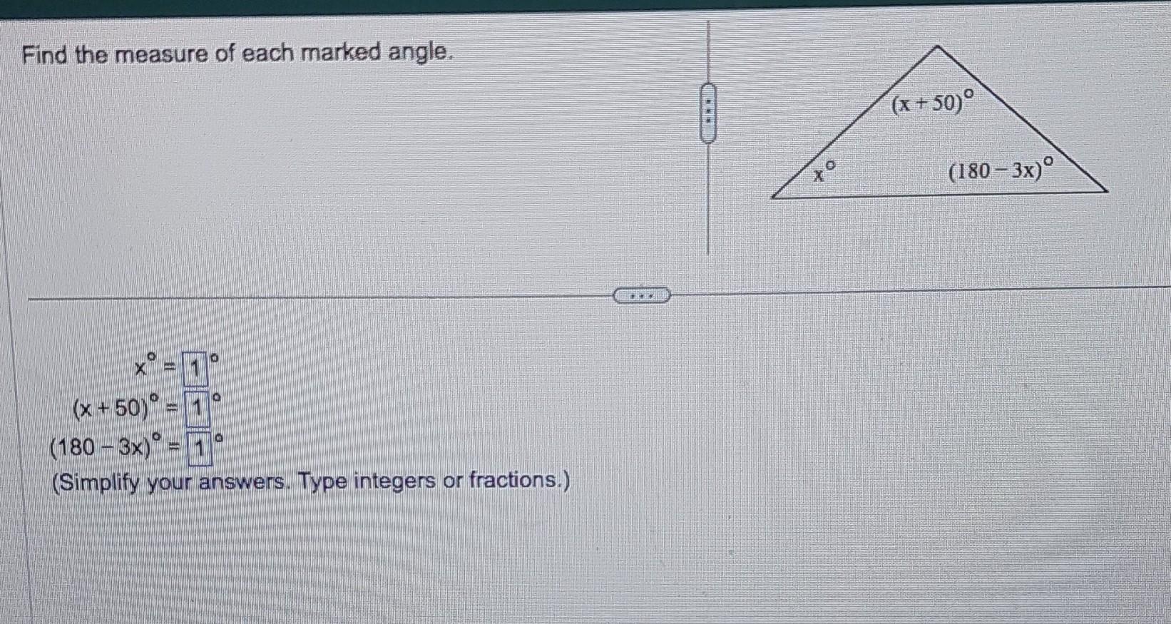 Solved Find the measure of each marked angle. | Chegg.com