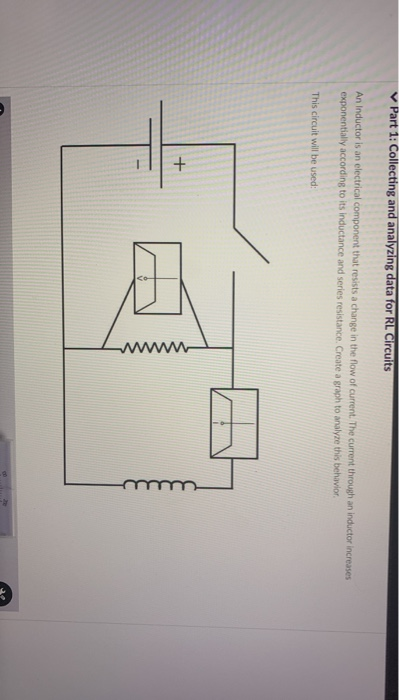 Part 1: Collecting and analyzing data for RL Circuits | Chegg.com