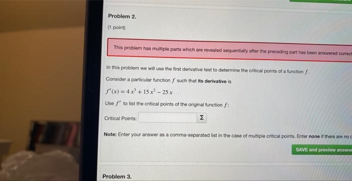 Solved Problem 5. (1 point) Let f(x)=9x3−7 (a) List the | Chegg.com Solved Problem 5. (1 point) Let f(x)=9x3−7 (a) List the | Chegg.com