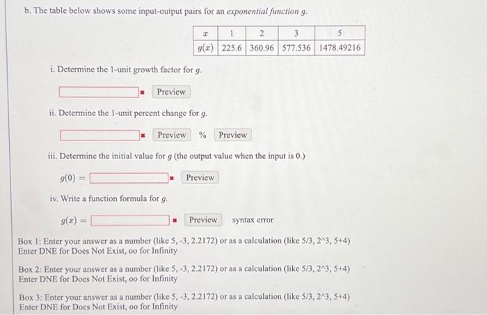 Solved b. The table below shows some input-output pairs for | Chegg.com
