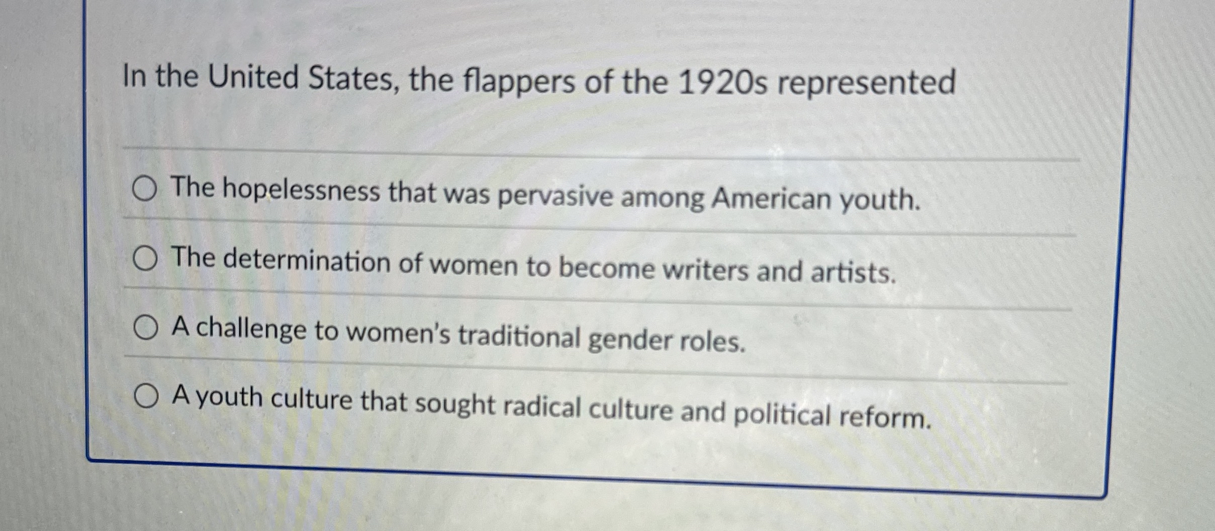 In the United States, the flappers of the 1920 ﻿s | Chegg.com