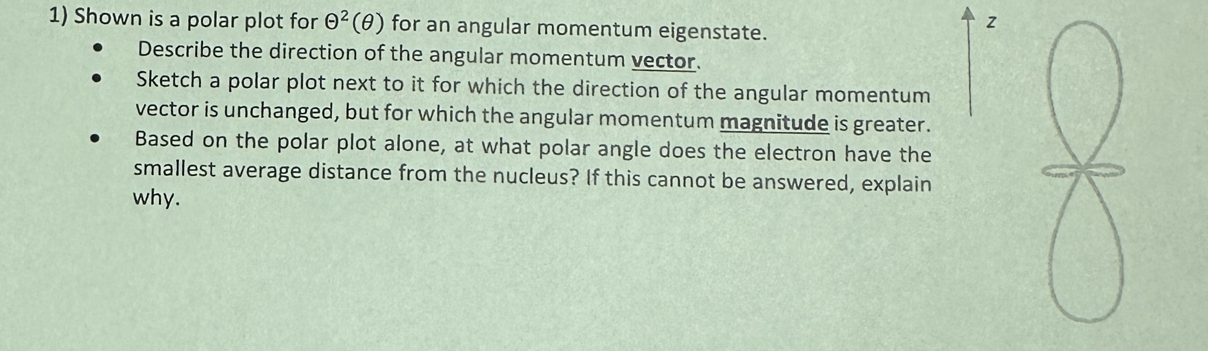 Solved 1) ﻿Shown is a polar plot for | Chegg.com
