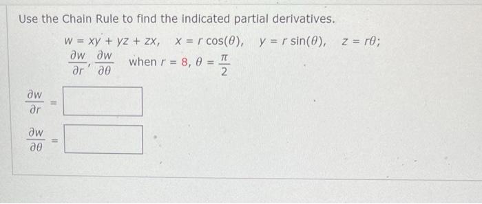 Solved EXAMPLE 4 If u=x3y+y2z3, where x=rset,y=rs2e−t, and | Chegg.com