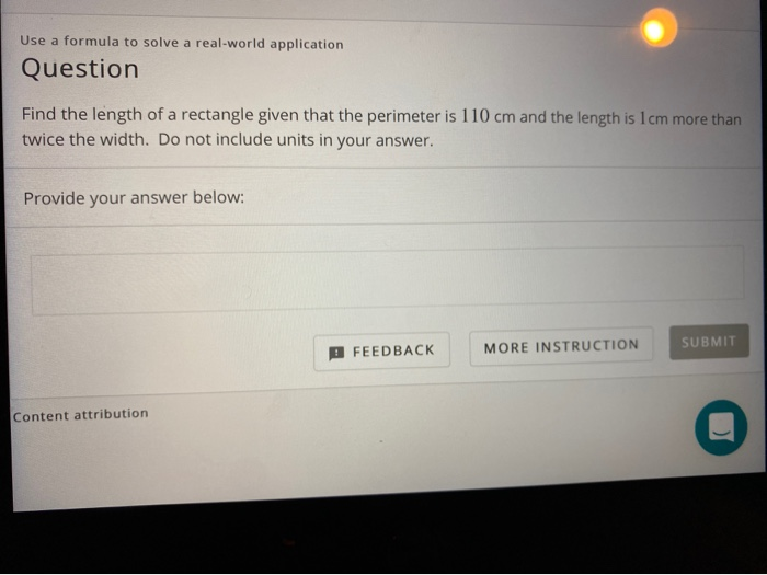 Solved Use a formula to solve a real-world application | Chegg.com