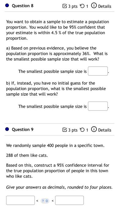 Solved Question 8 3 pts 1 Details You want to obtain a | Chegg.com