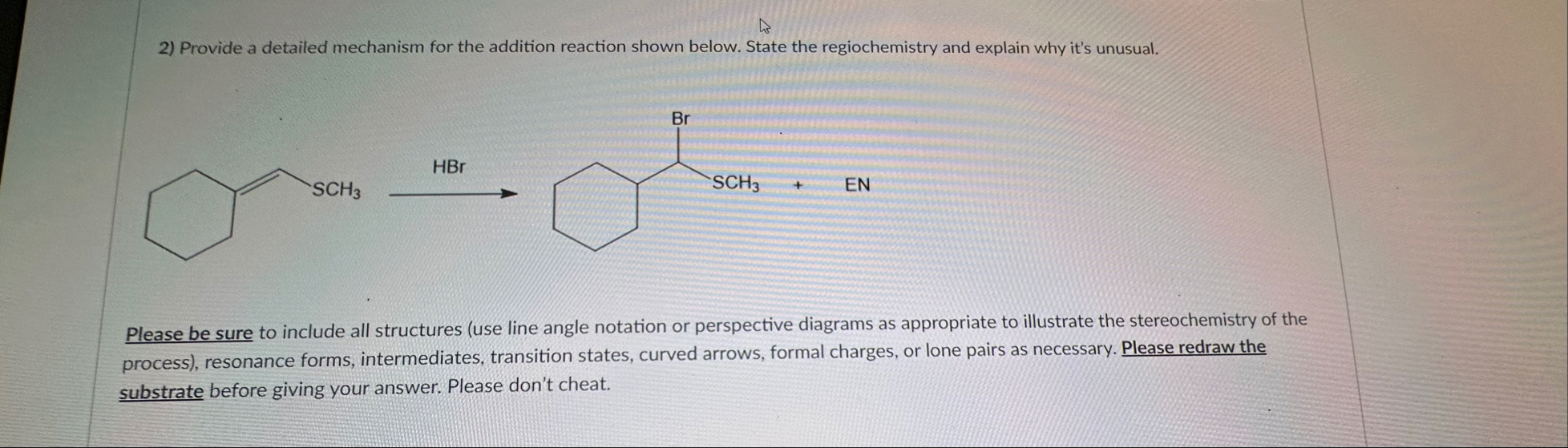 Solved Provide a detailed mechanism for the addition | Chegg.com