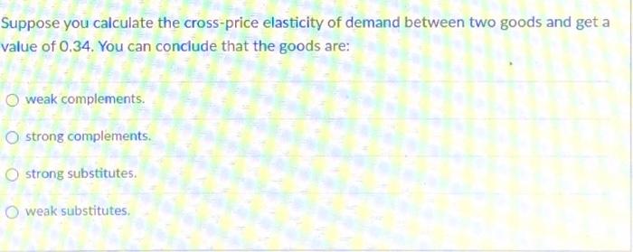 Solved Match each elasticity with its definition. | Chegg.com