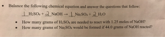 Easy Tips To Balance Naoh H2so4 Na2so4 H2o Youtube
