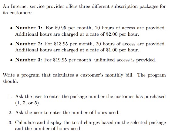 Solved Write a Java program that performs and follows these | Chegg.com