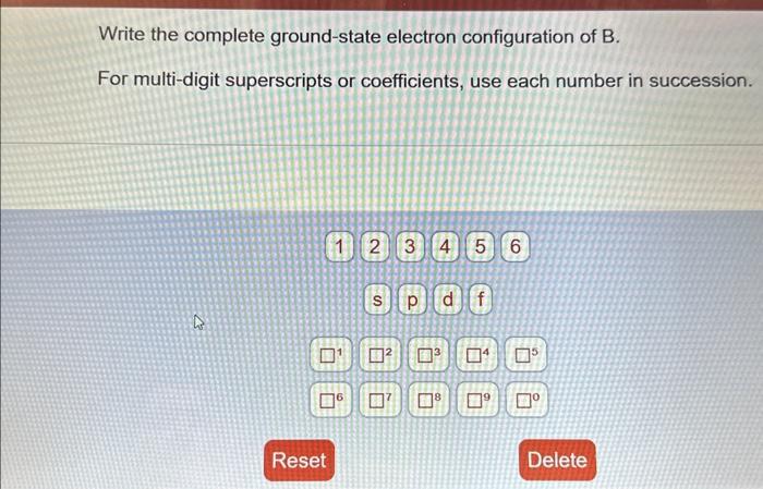 Solved Write the complete ground-state electron | Chegg.com