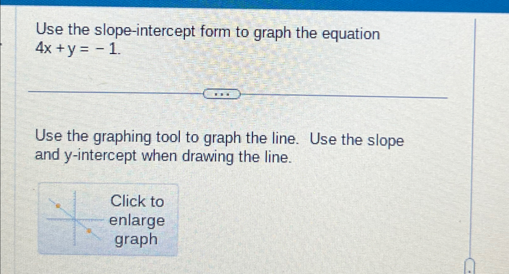 Solved Use the slope-intercept form to graph the equation | Chegg.com