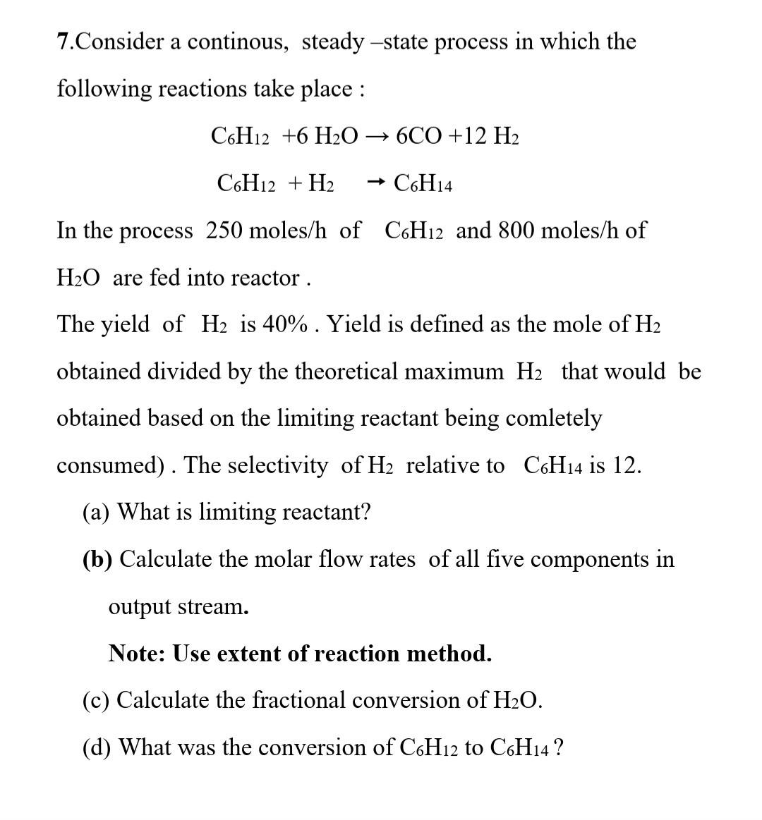 Solved 7.Consider a continous, steady-state process in which | Chegg.com