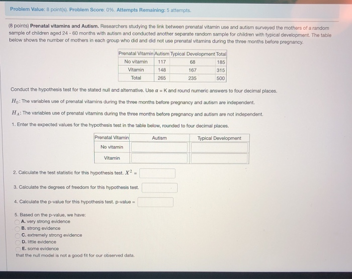 Solved Problem Value 8 Points Problem Score 0 Attempts 5168