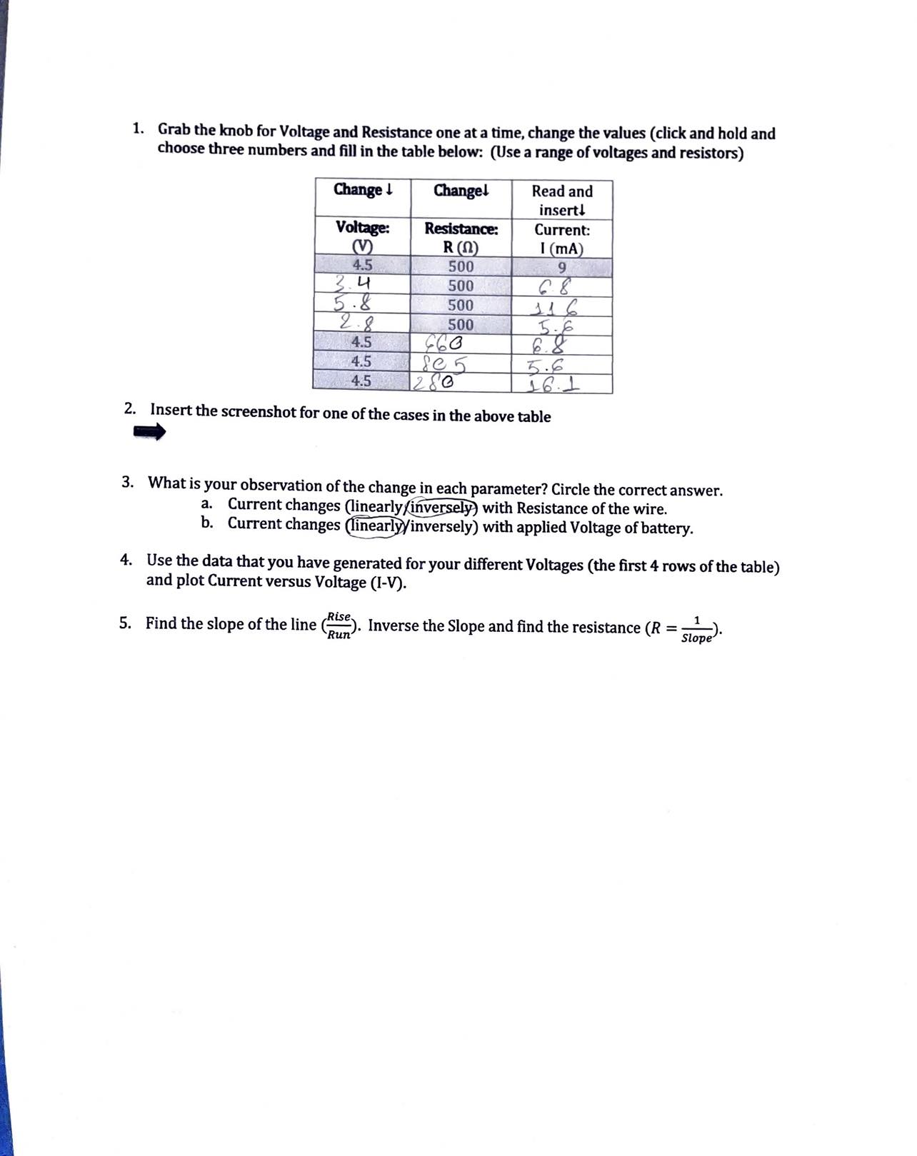 Solved Use the data that you have generated for your | Chegg.com