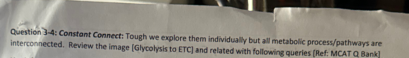 Solved Question 3-4: Constant Connect: Tough we explore them | Chegg.com