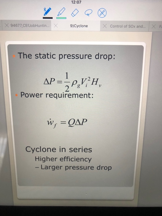 Solved 19:02 Example 5 Design a Lapple standard cyclone to | Chegg.com