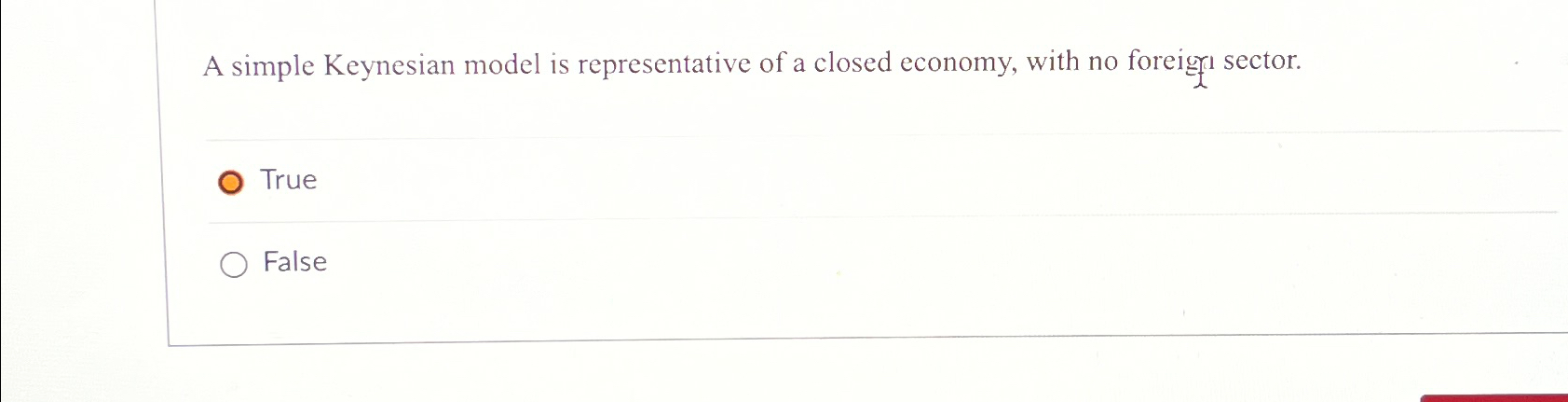 Solved A simple Keynesian model is representative of a | Chegg.com