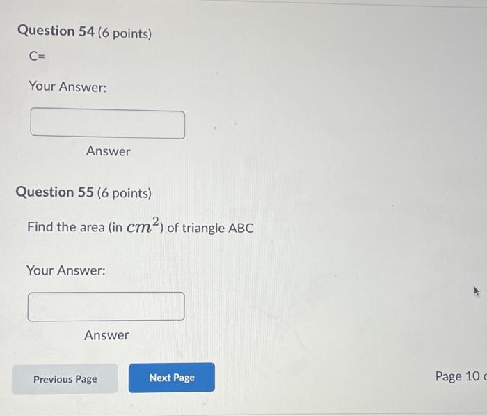 Solved Solve triangle ABC given that: a=7 cmb=8 cmc=9 cm | Chegg.com
