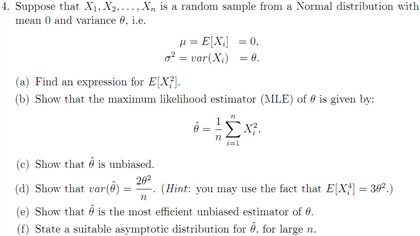 Solved Suppose that X1,X2, ,Xn is a random sample from a | Chegg.com