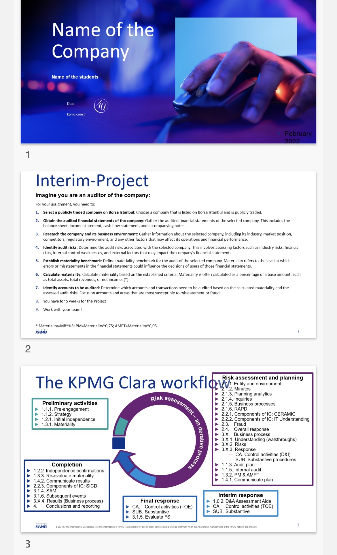 1Interim-ProjectImagine you are an auditor of the | Chegg.com