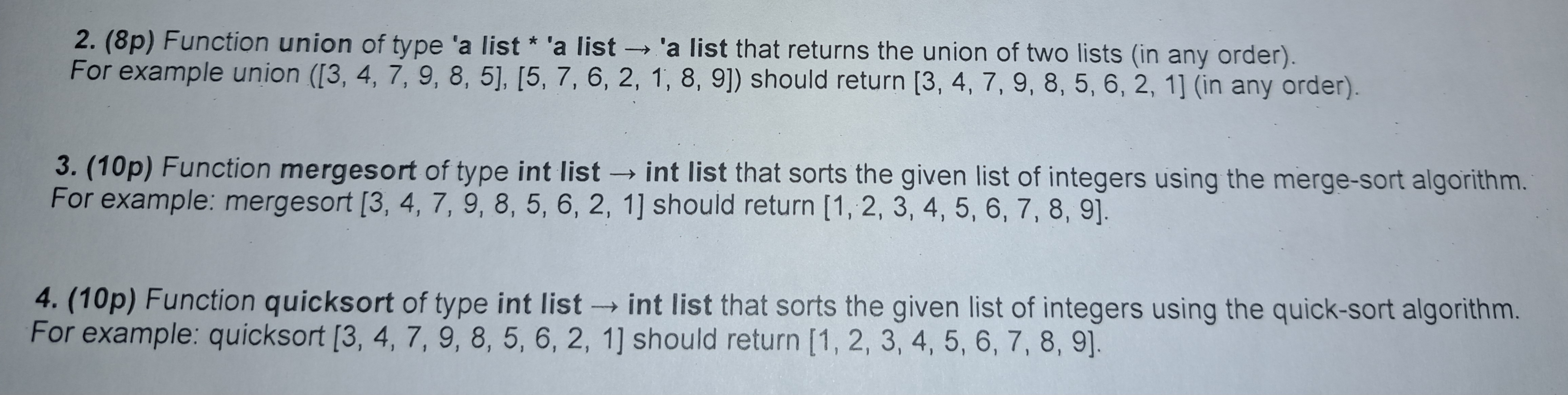 Solved Standard Ml Sml
