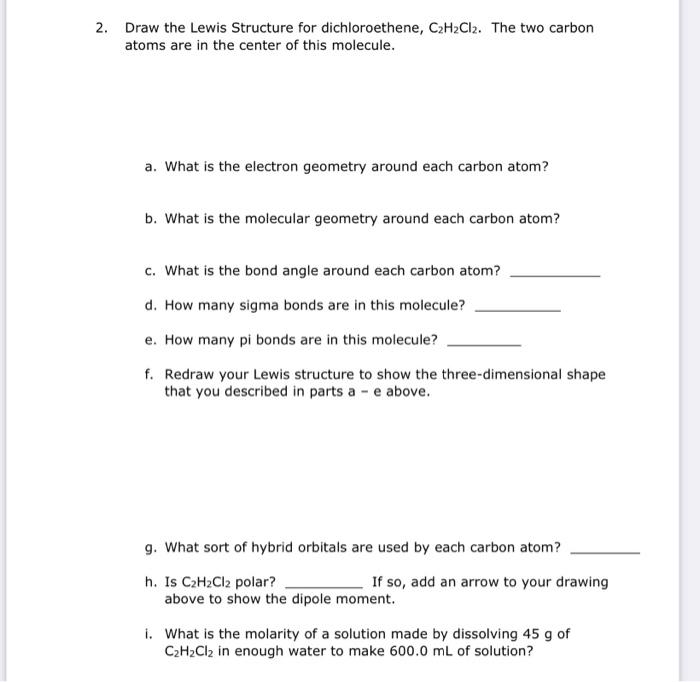 Solved 1. Draw the Lewis Structure for selenium dichloride. | Chegg.com