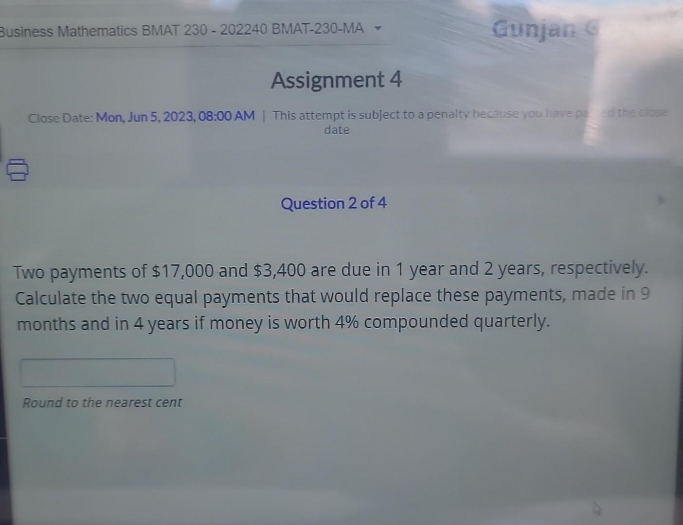 Solved Assignment 4 Close Date: Mon, Jun 5, 2023, 08:00 AM | Chegg.com