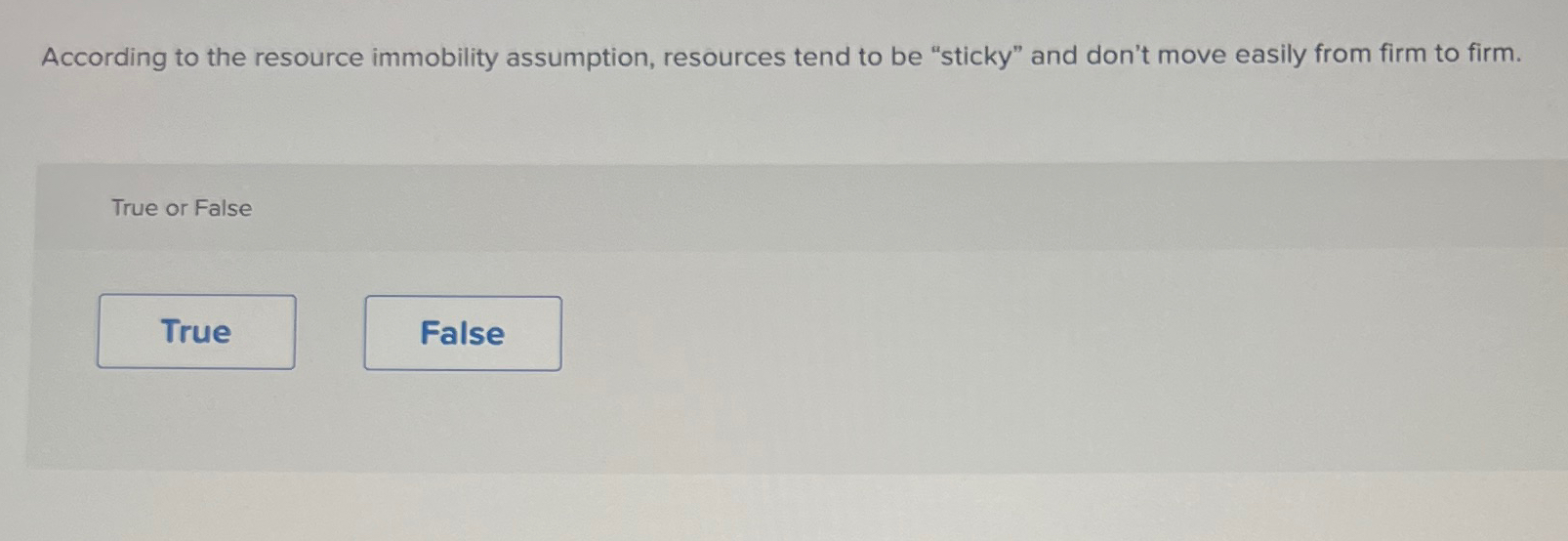 Solved According to the resource immobility assumption, | Chegg.com