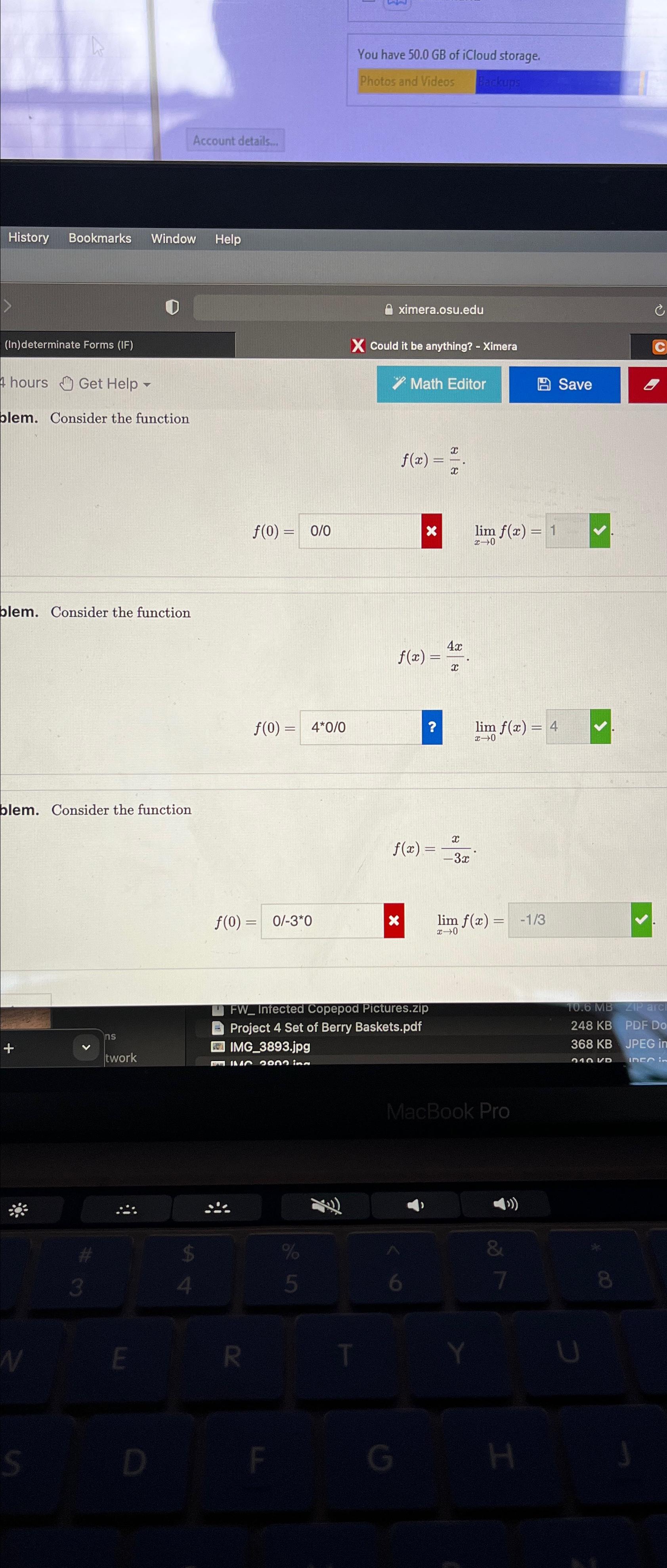 Solved Indeterminate forms | Chegg.com