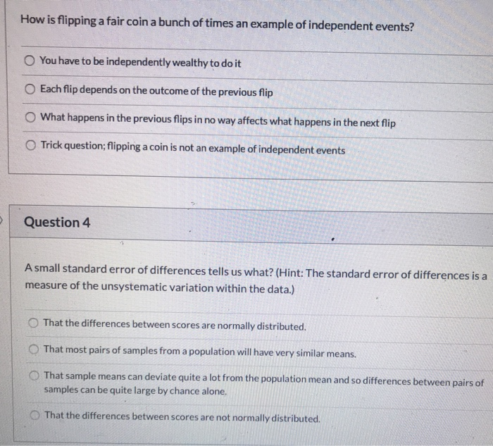Solved How is flipping a fair coin a bunch of times an | Chegg.com